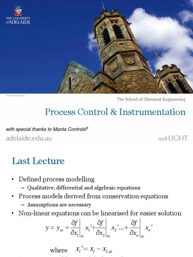 Process Control & Instrumentation: With Special Thanks To Manta ...