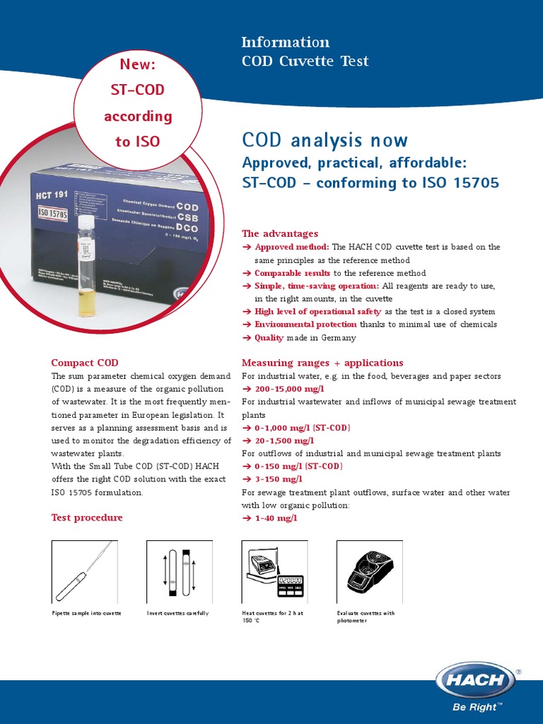 Hach20COD1 PDF | PDF | Sewage Treatment | Sewage