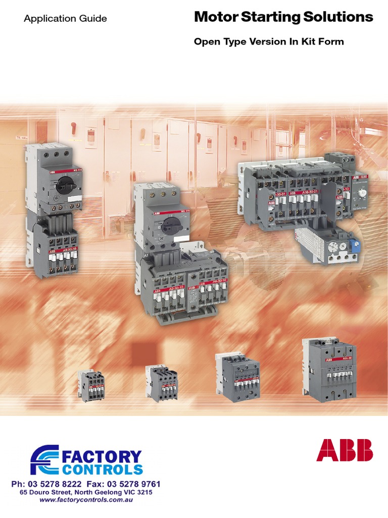 ABB Starters Details Star Delta Starting. | Relay | Electric Motor