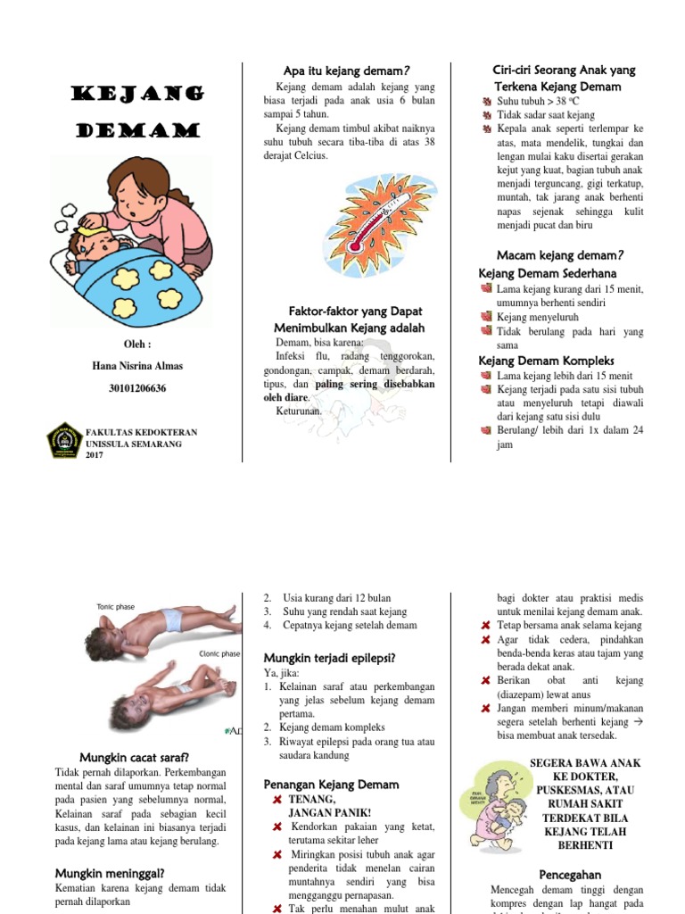 Leaflet Kejang Demam | PDF