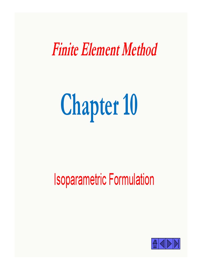 FEM Chapter 10 | PDF | Finite Element Method | Geometry