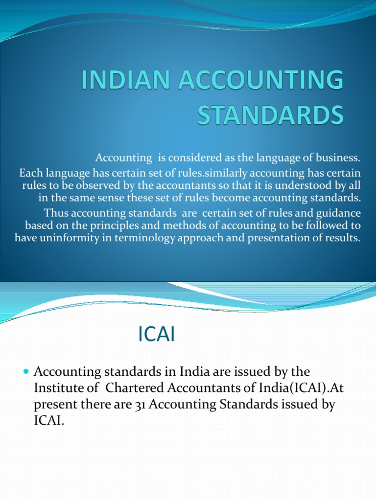 Indian Accounting Standards | PDF | Financial Statement | Financial ...