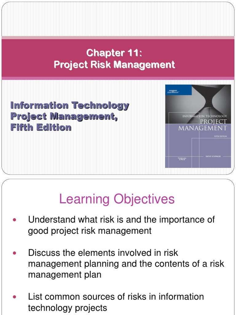 Schwalbe 11ProjectRisk | PDF | Risk Management | Brainstorming