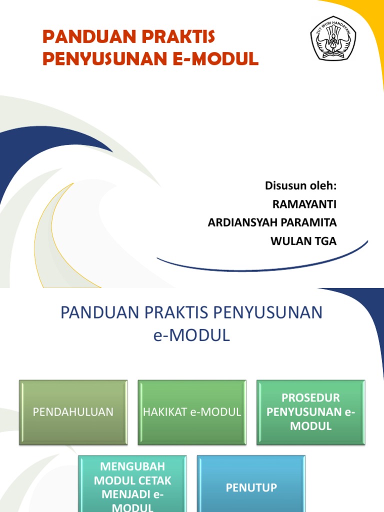 Panduan Penyusunan e Modul | PDF
