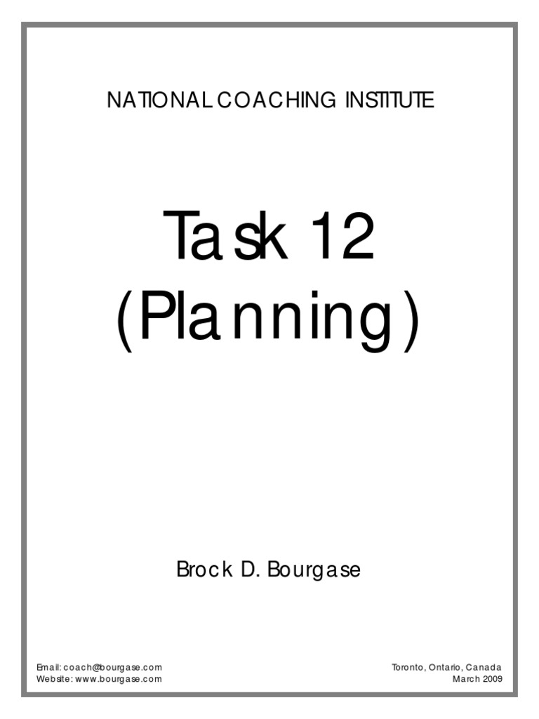 Coach Brock Bourgase Task 12 Planning | PDF | Physical Fitness | Weight ...