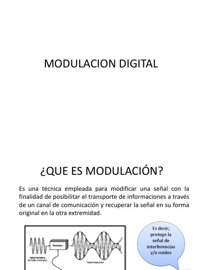Introducción a la Modulación Digital | PDF | Tecnología