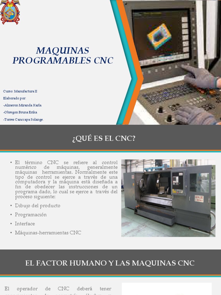 Maquinas Programables CNC | PDF | Control numerico | Mecanizado