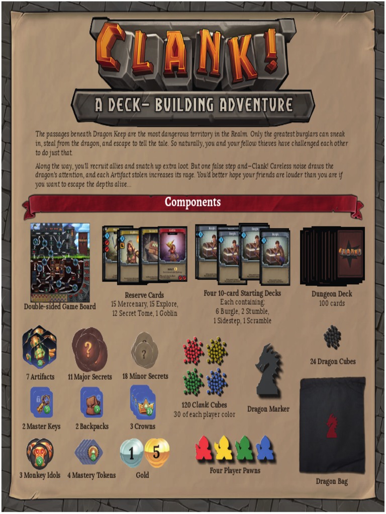 Clank PDF Reglas en Ingles | PDF | Gaming | Leisure