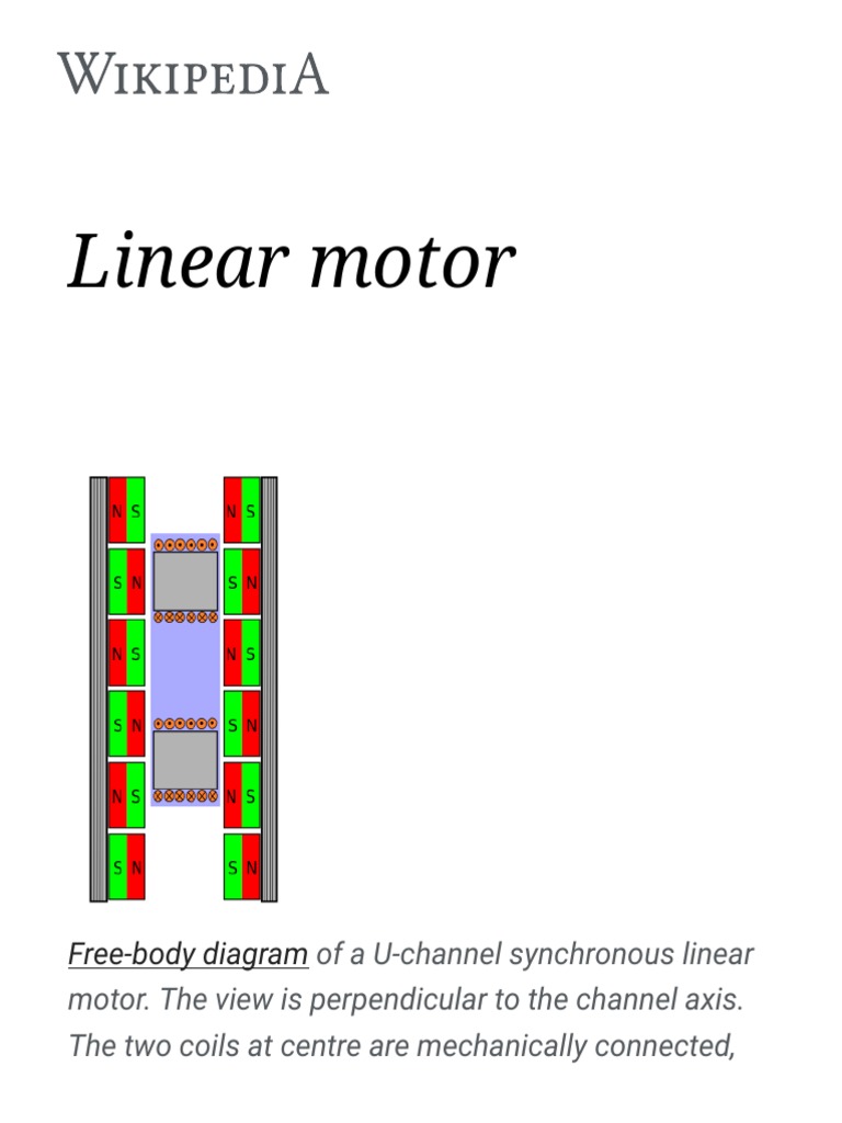 Linear Motor | PDF | Mechanical Engineering | Magnetic Devices
