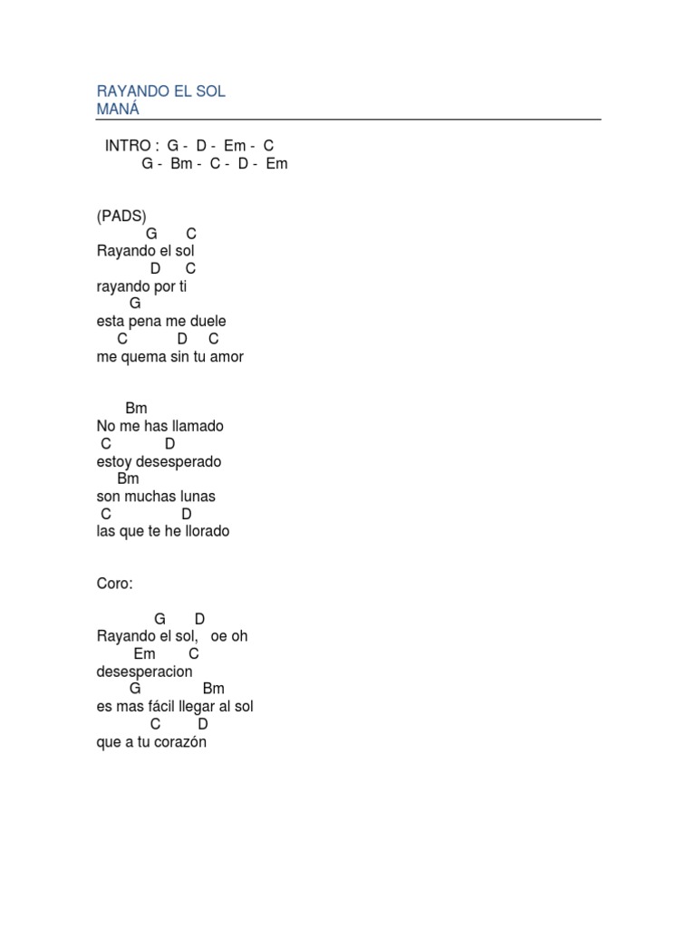 Rayando El Sol | PDF