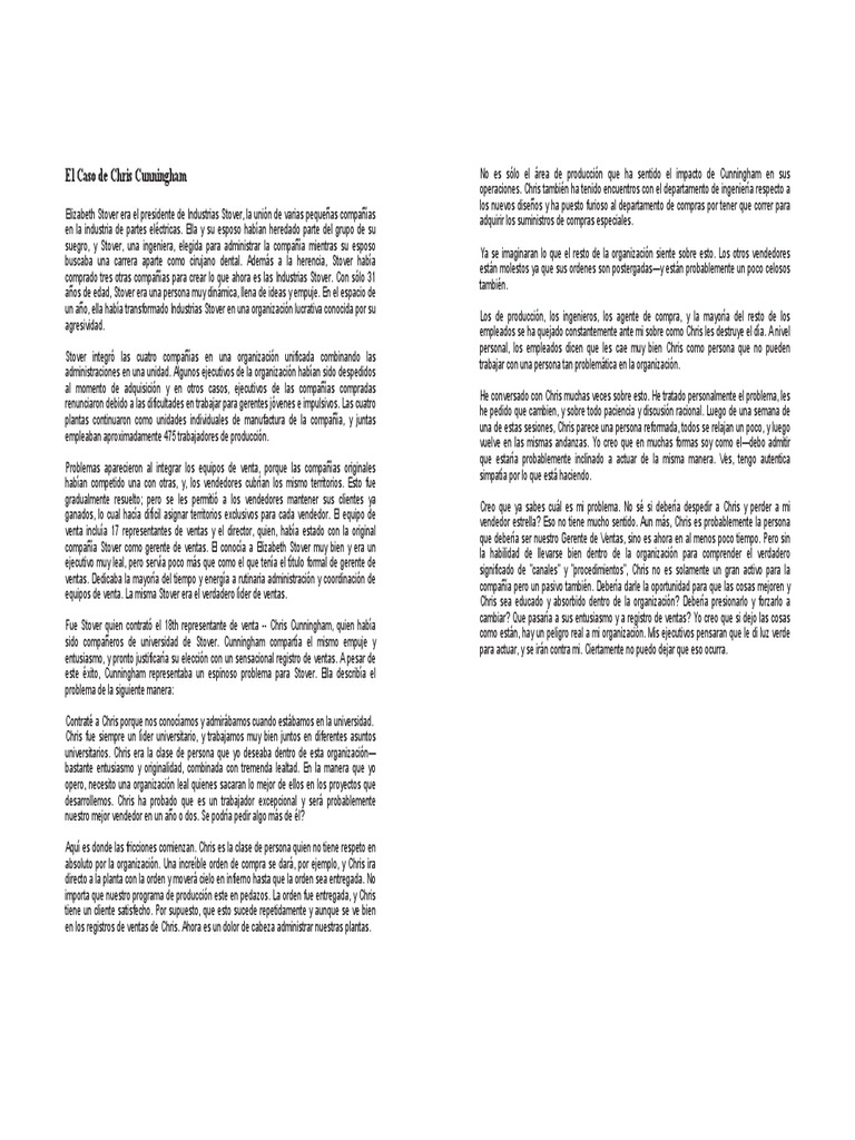 El Caso de Chris Cunningham | PDF