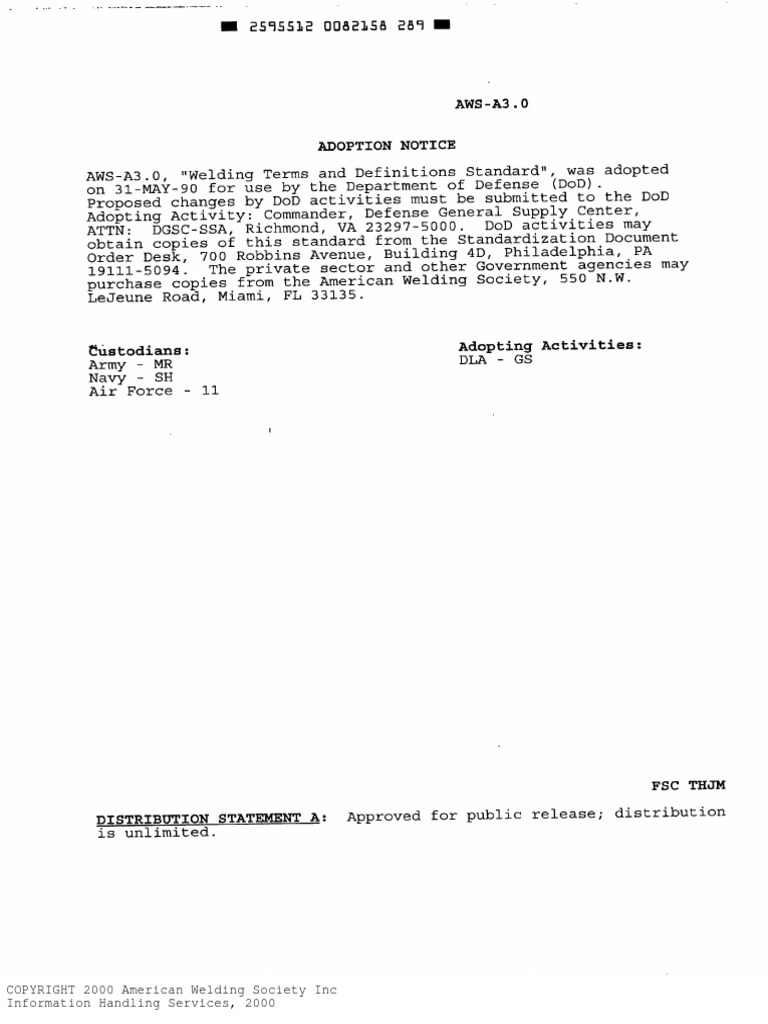 AWS - A3.0 - 1994 - Standard Welding Term and Definitions | PDF ...