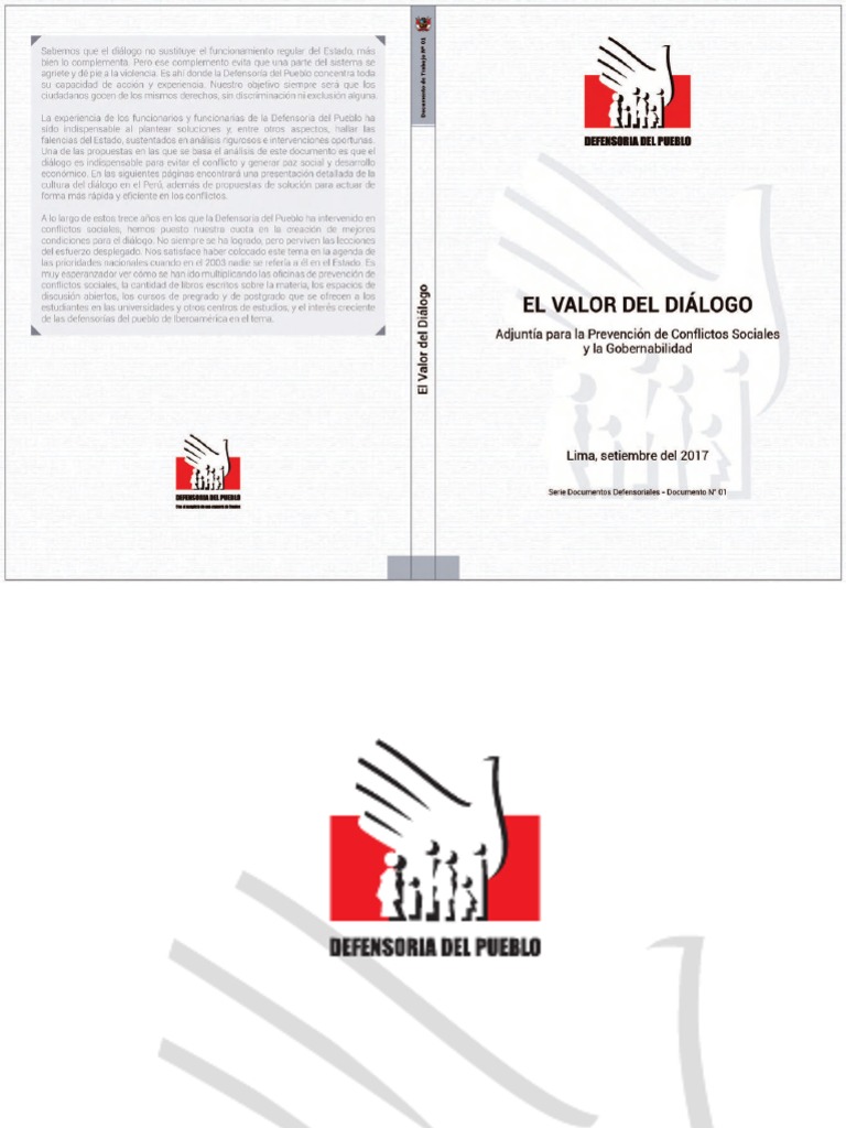El Valor Del Dialogo DP-2017 | PDF | Conflicto (proceso) | Democracia