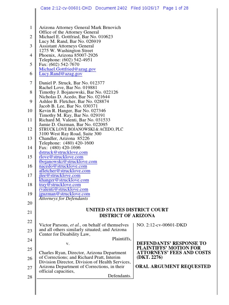 Defendants Response To Plaintiffs Request For Payment | PDF | Attorney ...