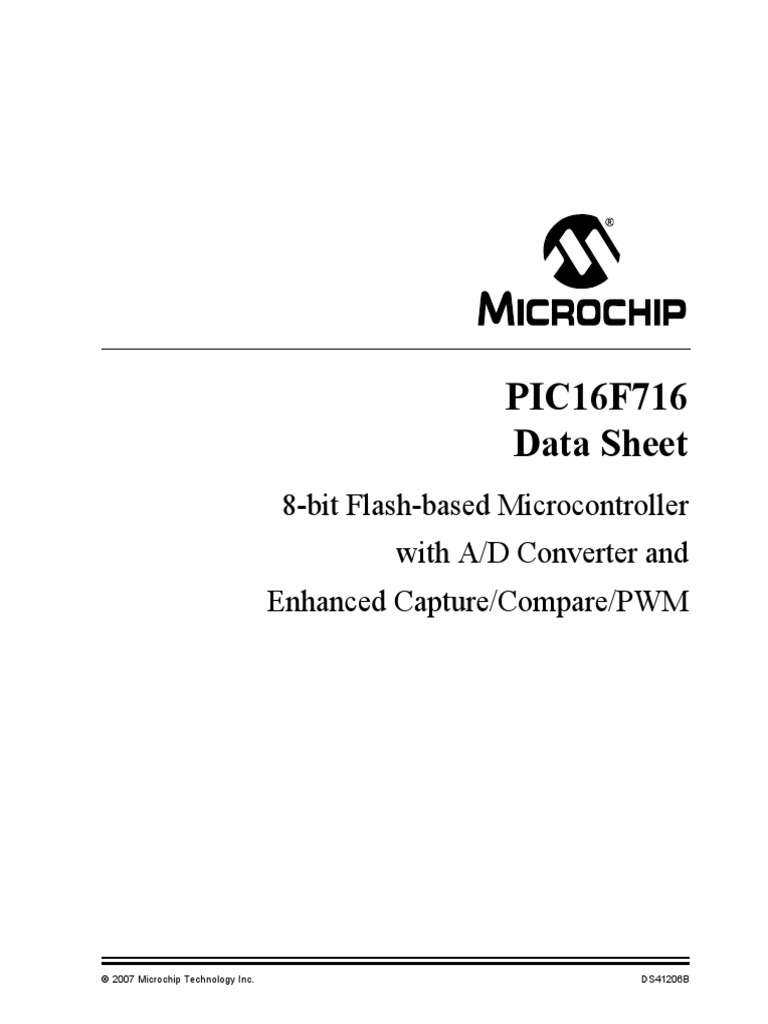 PIC16F716 | PDF | Microcontroller | Instruction Set