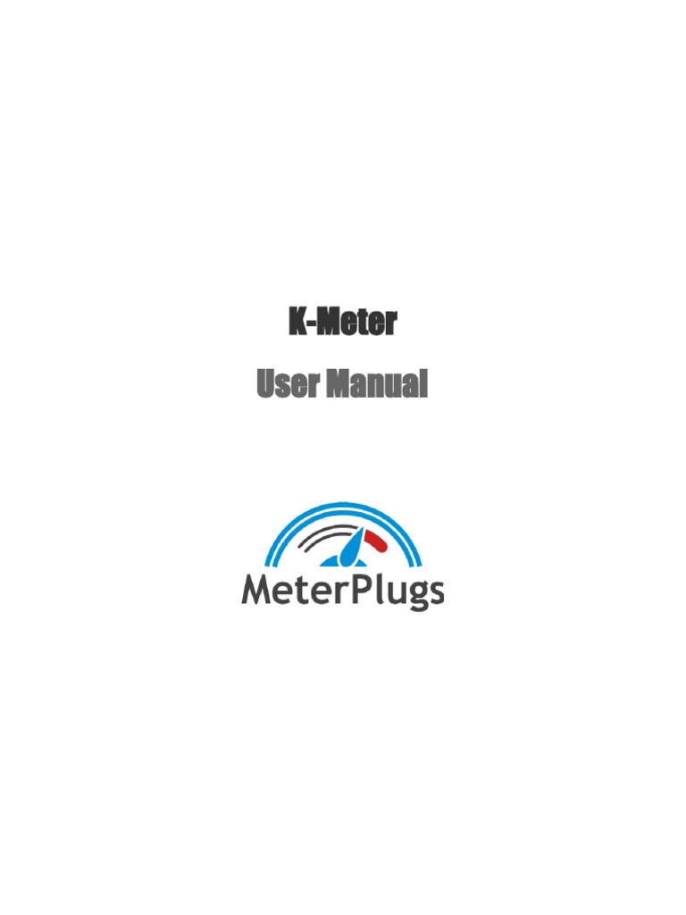 K-Meter: User Manual | PDF | Amplitude | Root Mean Square