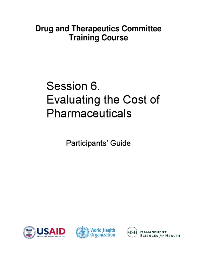 Evaluating Pharmaceutical Costs Guide | PDF | Cost–Benefit Analysis ...
