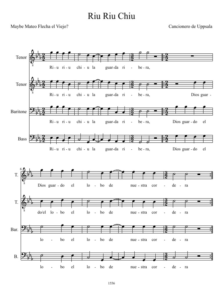 Riu Riu Chiu TTBB | PDF