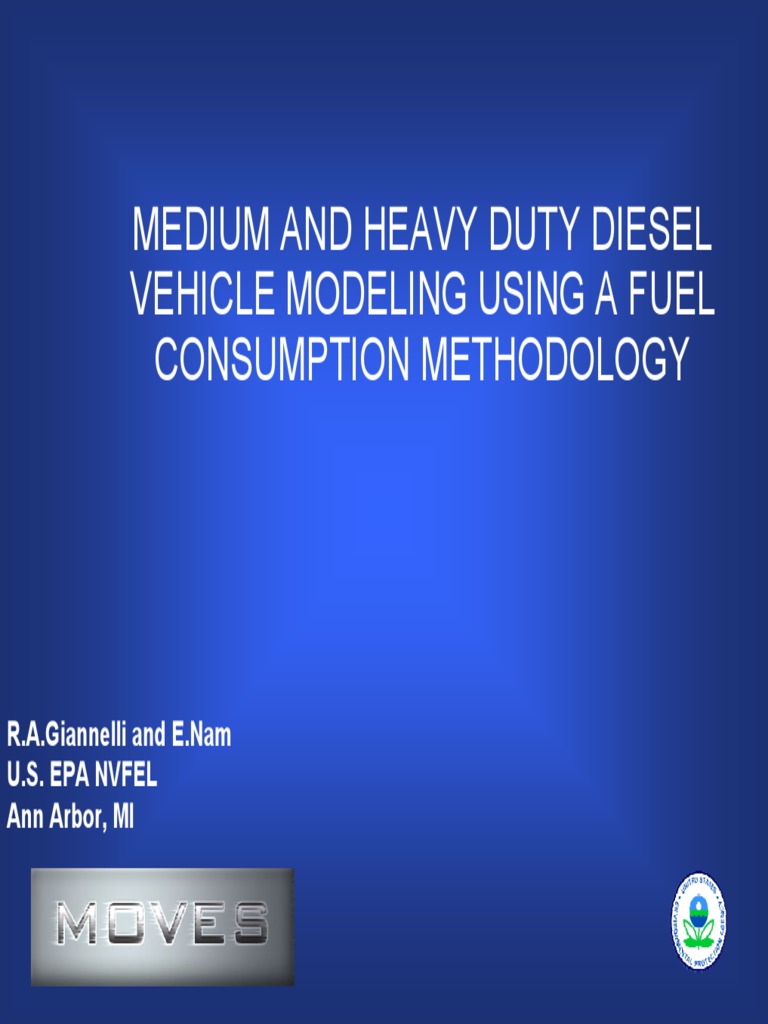 Modeling Fuel Consumption of Medium and Heavy Duty Diesel Vehicles ...