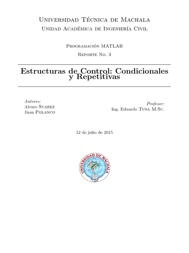 Estructuras de Control - Condicionales | PDF | Algoritmos | Flujo de ...