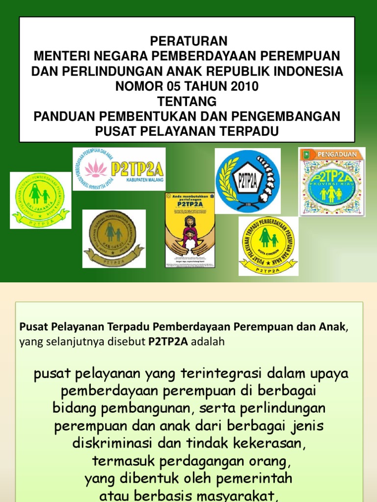 Panduan P2TP2A untuk Perlindungan Anak | PDF | Pengembangan Diri | Ilmu ...