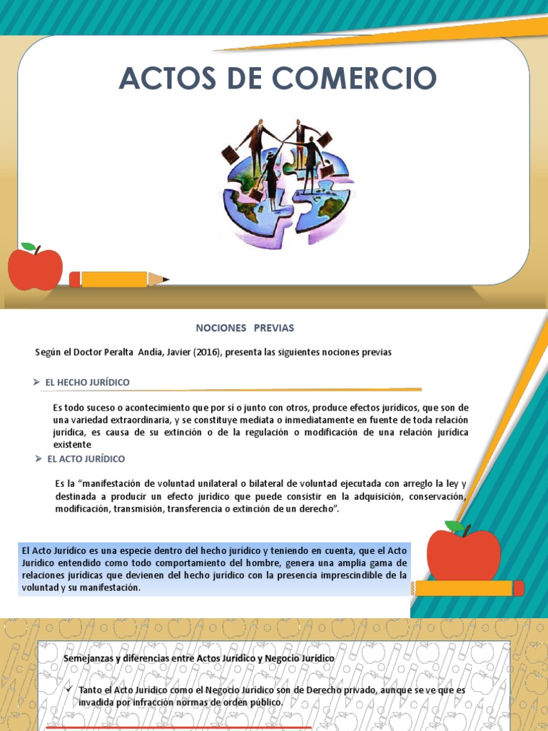 Final Diapositivas Actos de Comercio | Legislación | Comercio