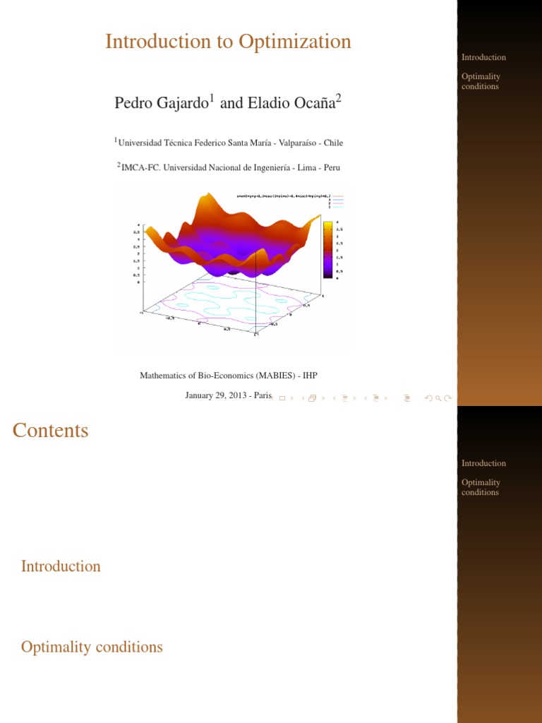Introduction To Optimization | PDF | Loss Function | Mathematical ...