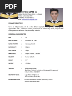Grade 12 Work Immersion Resume Template | PDF | Career & Growth