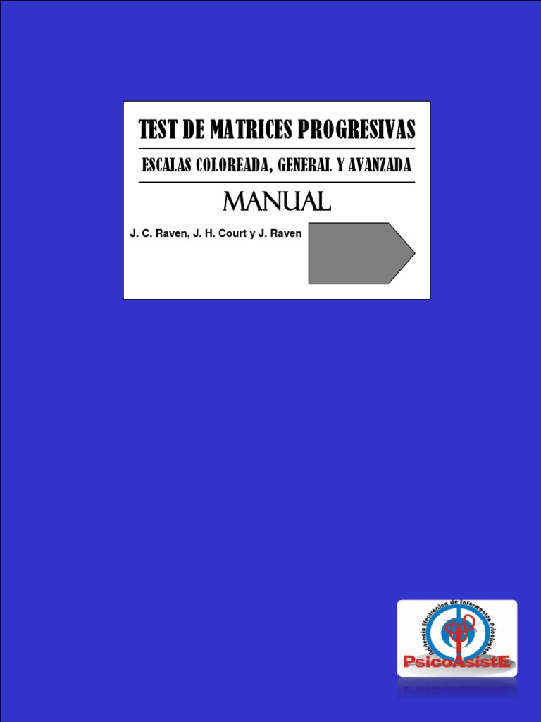 Manual Del Test de Raven Escala Coloreada