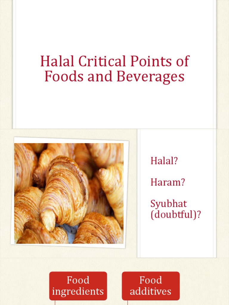 Halal Critical Point of Foods and Beverages - REV-1 | PDF | Non ...
