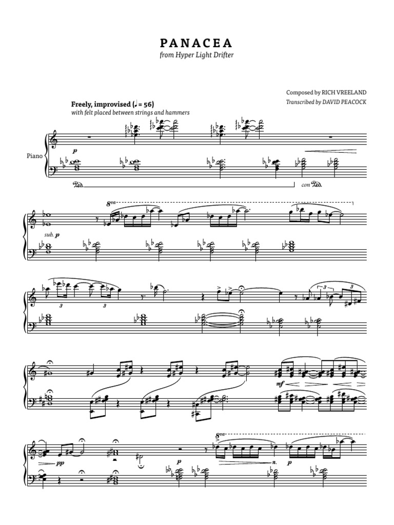 Panacea | Notation | Elements Of Music