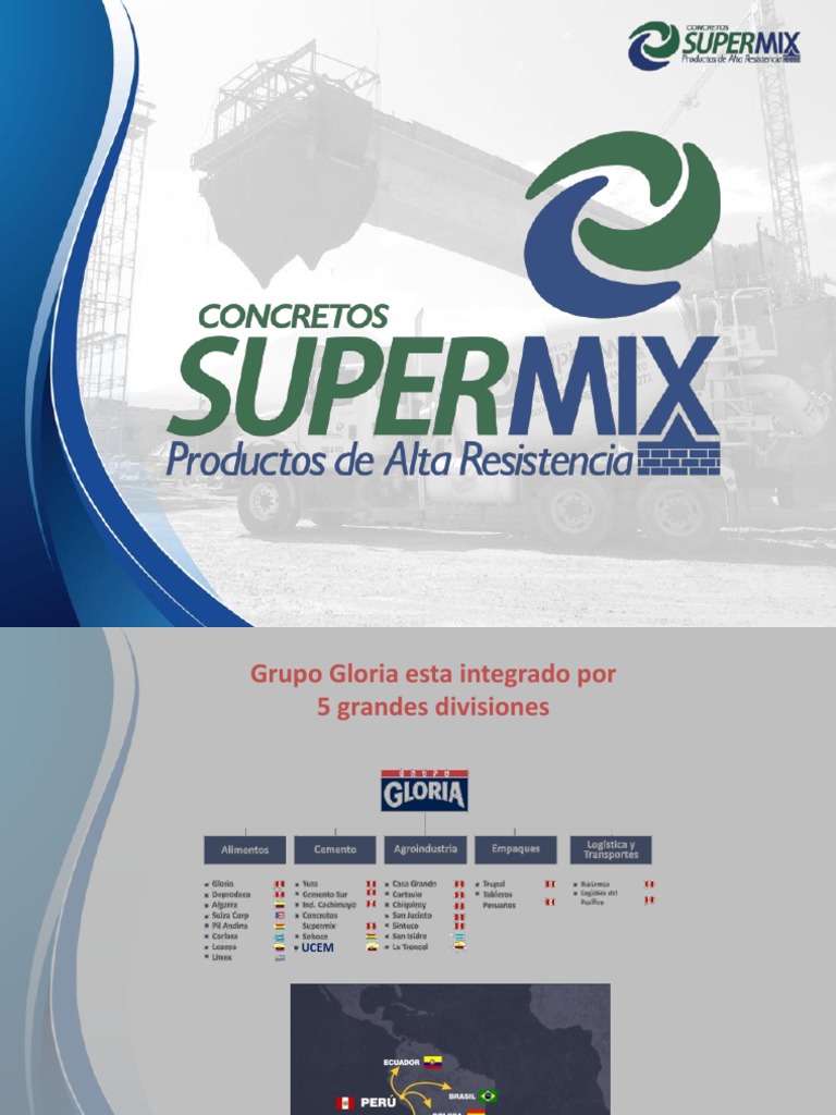 Presentacion Supermix | PDF | Hormigón | Calidad (comercial)