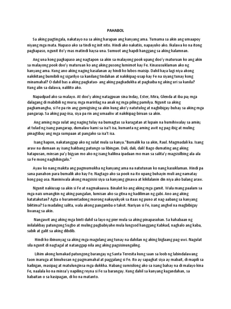 PAHABOL | PDF