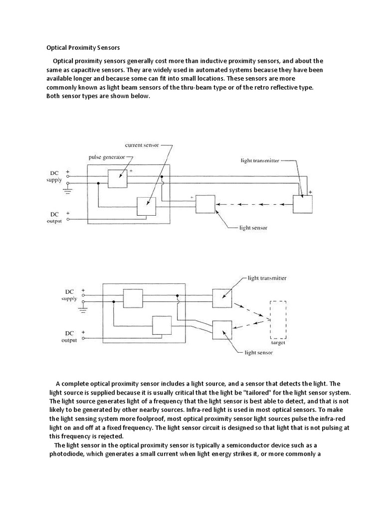Optical Proximity Sensors | PDF | Light | Applied And Interdisciplinary ...