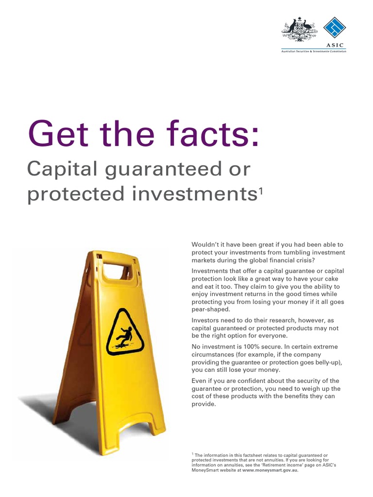 Capital Guaranteed or Protected Investments | PDF | Investor | Investing