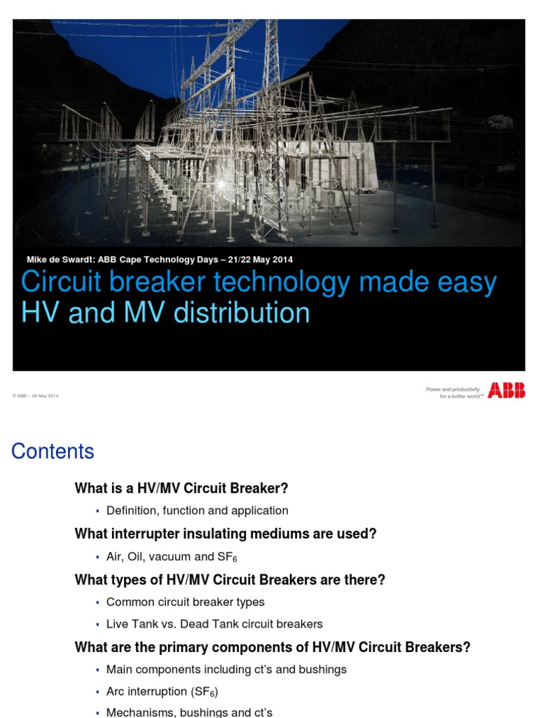 Circuit Breaker Technology Made Easy Hv And Mv Distribution