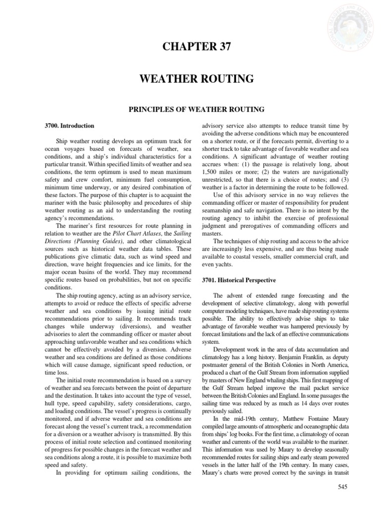 Weather Routing PDF | PDF | Weather Forecasting | Tropical Cyclones