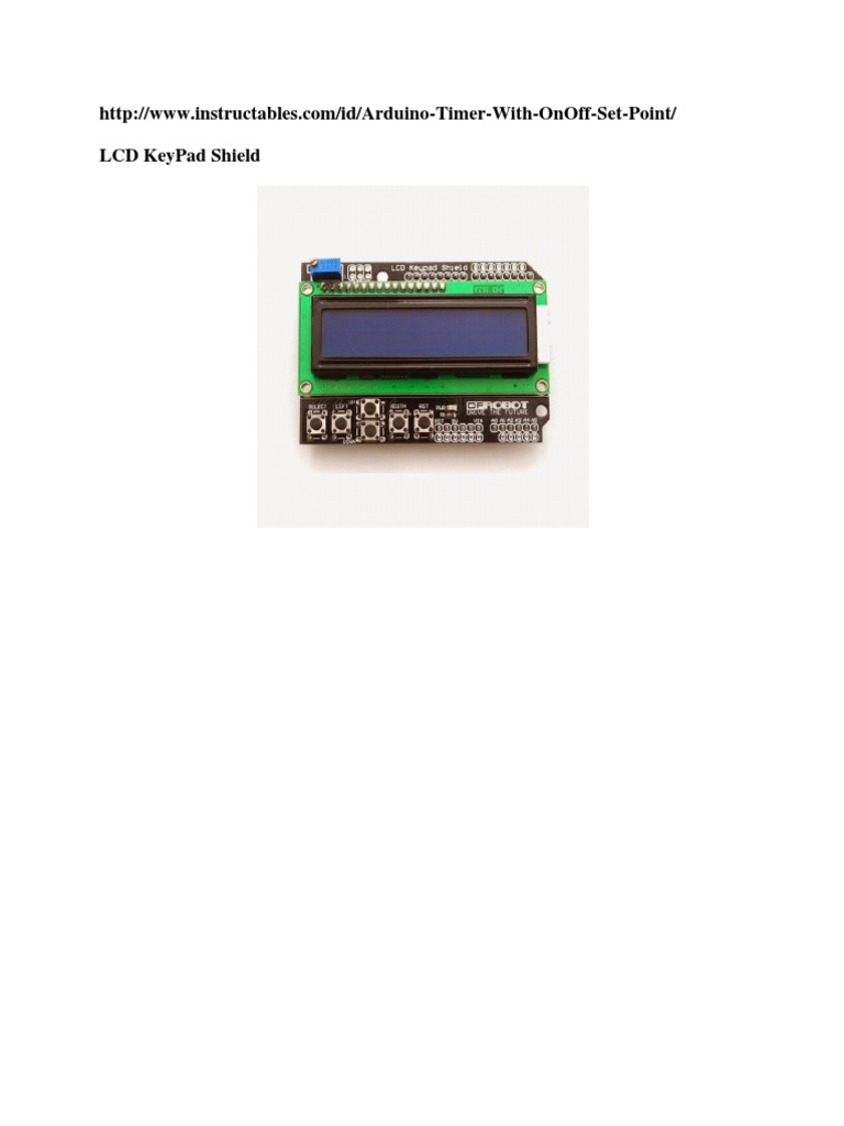 LCD KeyPad Shield | PDF | Gnu | Free Software