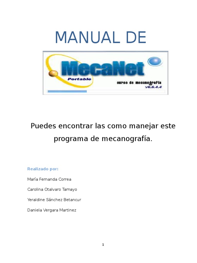 Manual MECANET | PDF | Ventana (informática) | Informática