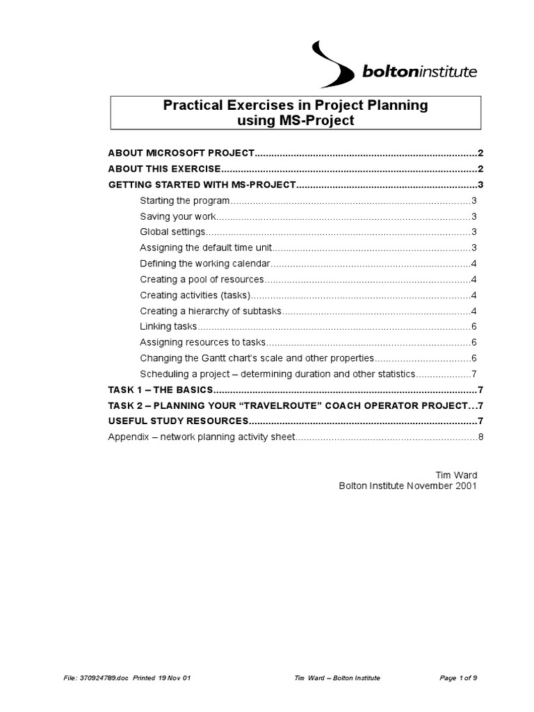 MS-Project Basics for Beginners | PDF | Icon (Computing) | Software
