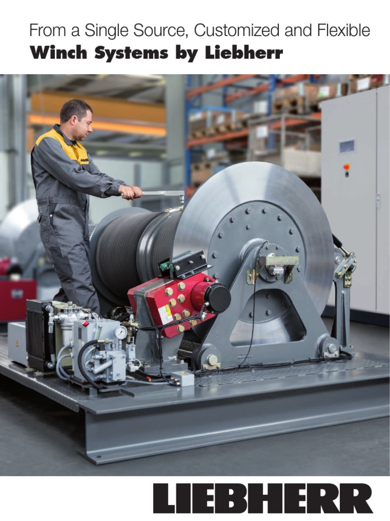 Liebherr Modular Winch Systems Overview | PDF | Transmission (Mechanics ...