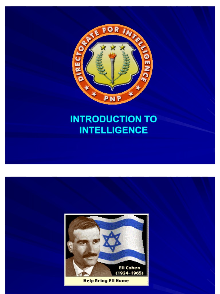 Overview of Intelligence and Intel Cycle and IOC by PSupt Macariola ...