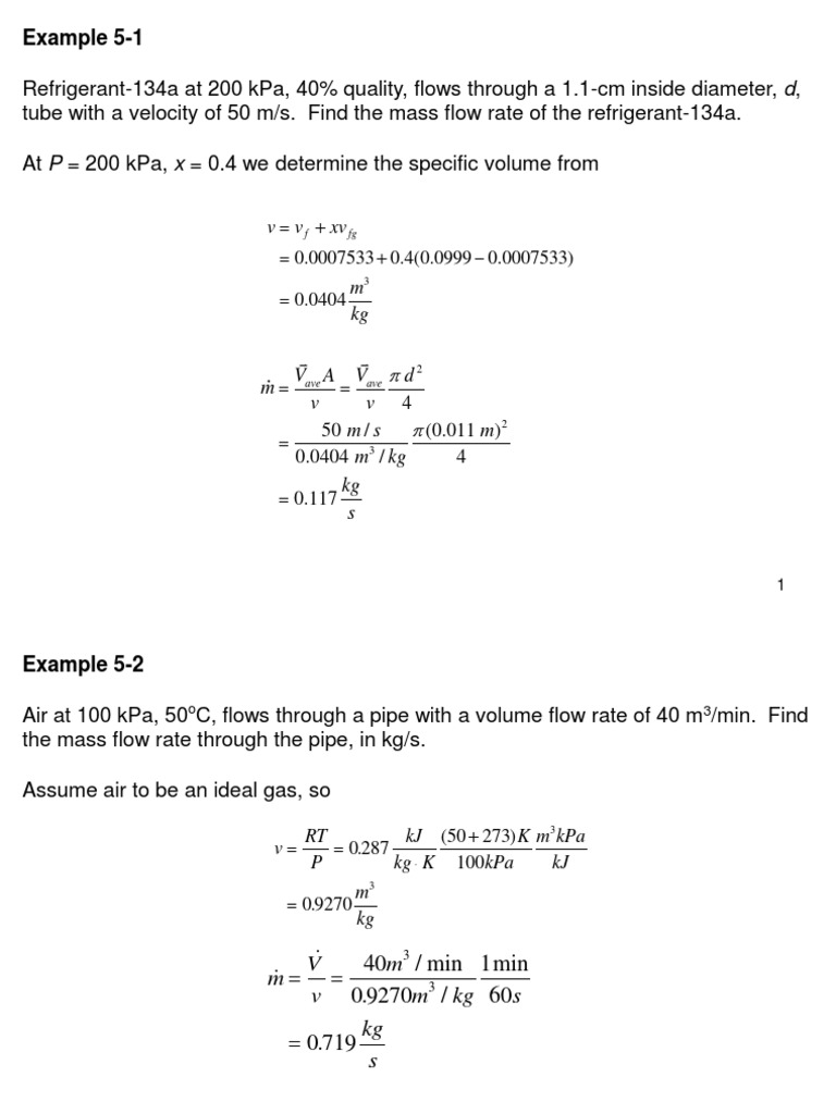 Thermo EXAMPLE-CHAPTER 5 PDF | PDF | Enthalpy | Heat