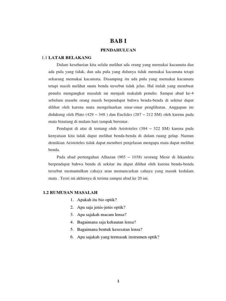 Makalah Bio Optik | PDF