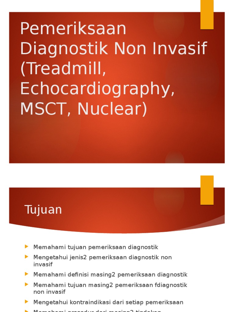 Pemeriksaan Diagnostik Non Invasif | PDF