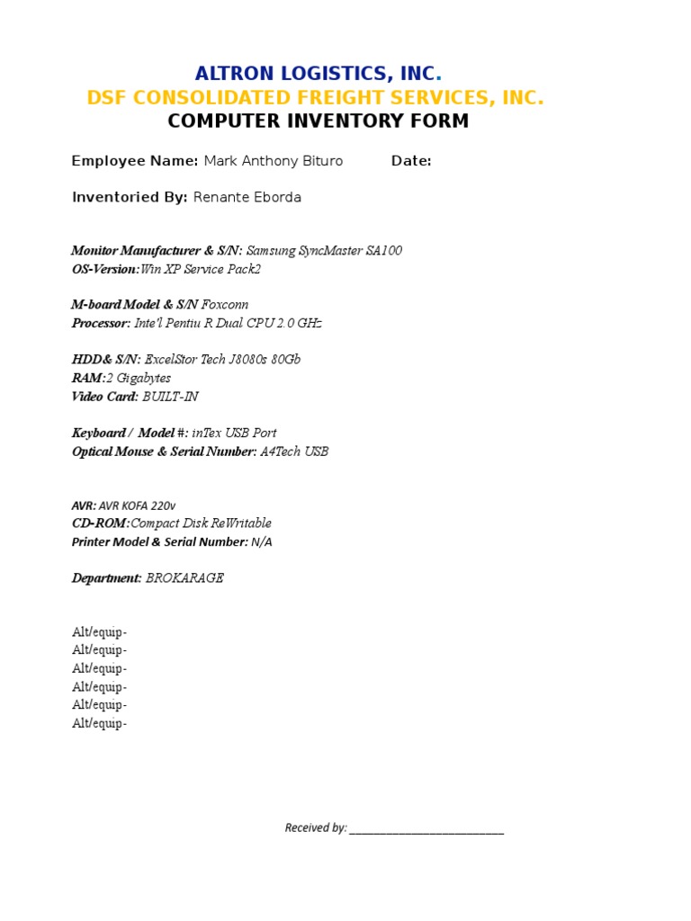 PC Units Inventory | PDF | Advanced Micro Devices | Computer Keyboard