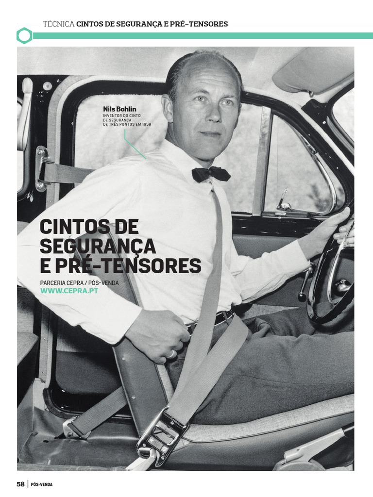 Técnica cintos de segurança e pré-tensores | PDF | Pêndulo | Airbag
