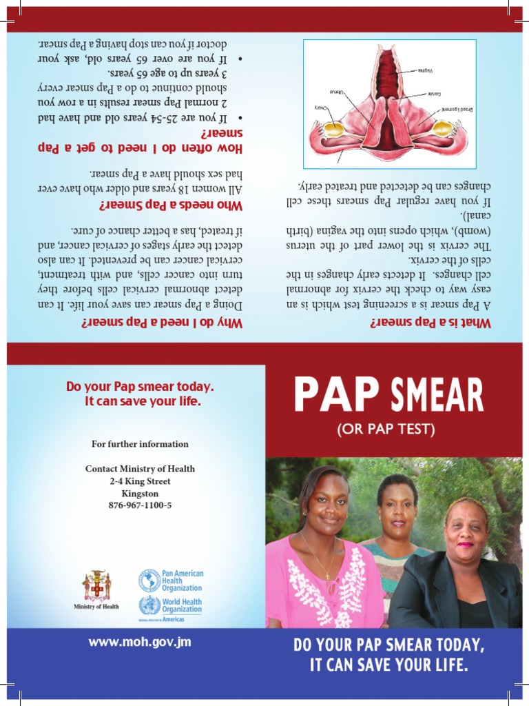 Pap Smear Brochure PDF | PDF | Cervical Cancer | Clinical Medicine