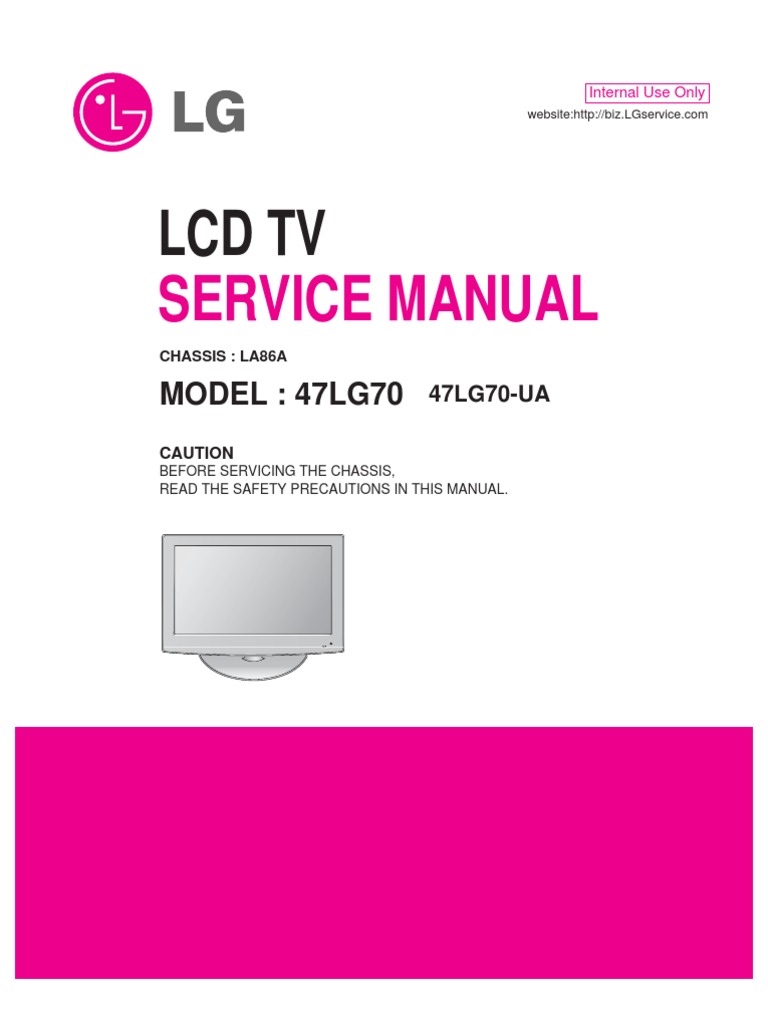 LCD TV 47LG70 Service Manual | PDF | Printed Circuit Board | Soldering