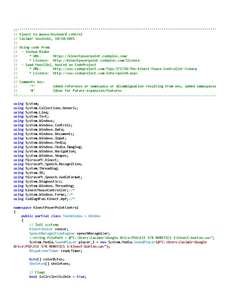 Enabling Mouse and Keyboard Control Through Hand Gestures Using Kinect ...